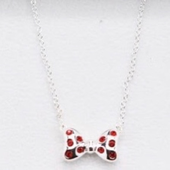 Chamilia | Jewelry | Chamilia Minnie Mouse Disney Bow Necklace Silver ...
